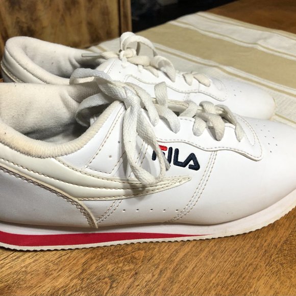 Fila | Shoes | Red Blue And White Fila Shoes | Poshmark
